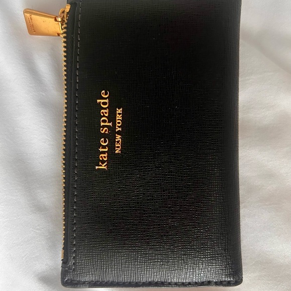 kate spade | Accessories | Kate Spade Black Key Card Holder With ...